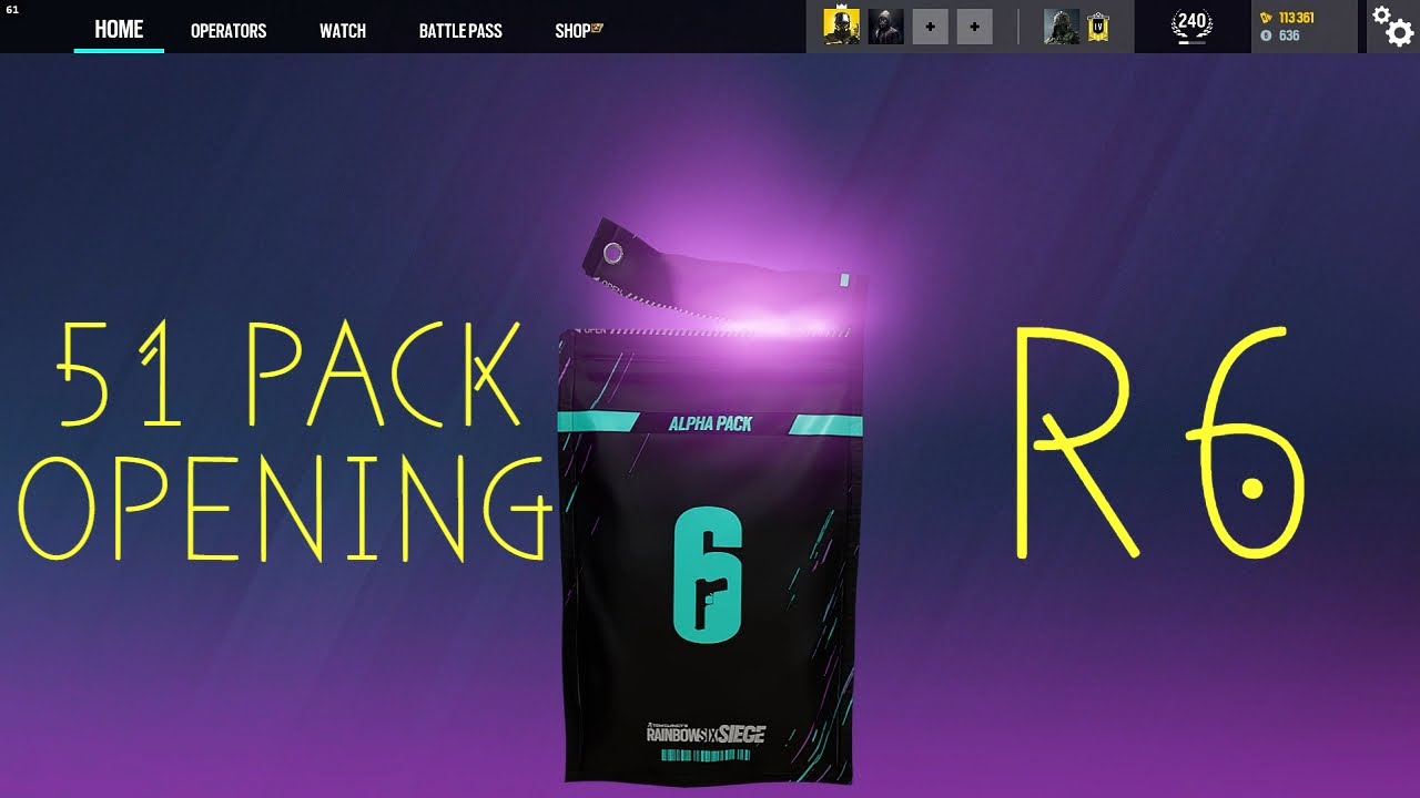 R6 : 51 PACK OPENING ! - YouTube