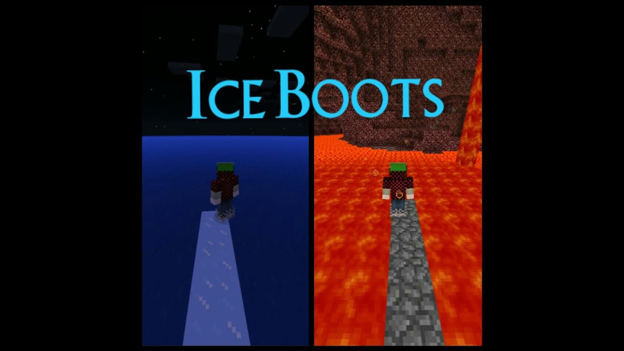 MOD Ice Boots Minecraft PE 0.14.0 - YouTube