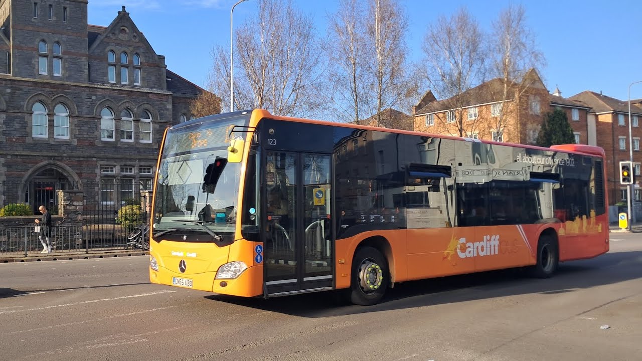 *KICKDOWN* Cardiff Bus Mercedes Citaro 2 ZF On Route 57 (122) - YouTube