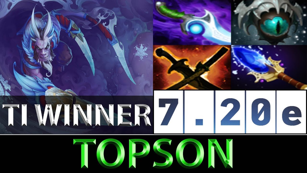 TOPSON [Riki] Interesting Carry TI Winner Edition Dota 2 7.20e - YouTube