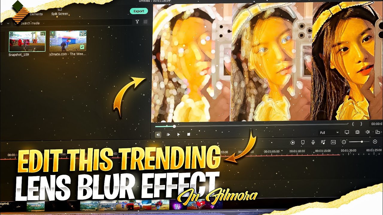 How To Edit Trending Lens Blur Effect In Filmora 11 [EASY TUTORIAL] Stoodent FF - YouTube