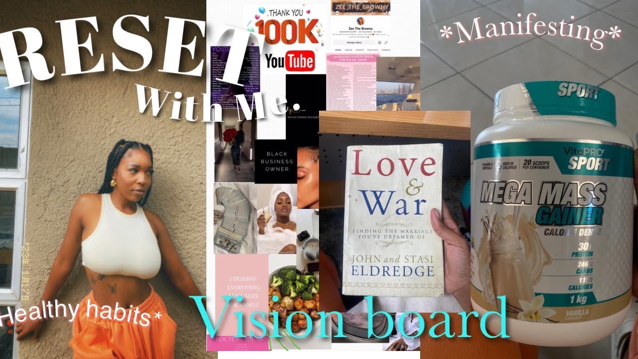 2023 RESET| HEALTHY HABITS| VISION BOARD|MANIFESTING - YouTube