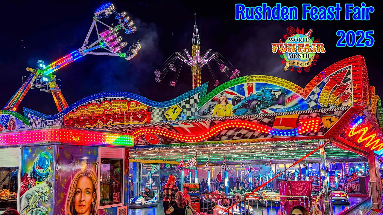 Rushden Feast Fair September 2025 | Reduced Price Night! - YouTube