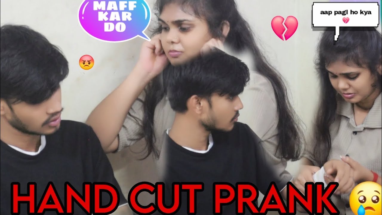 HAND CUT PRANK ON NITU ||💔NITU CRAZY GIRLS - YouTube