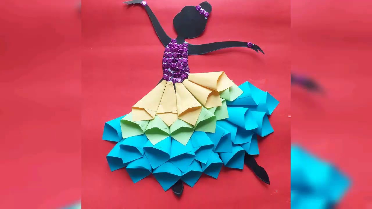 Dancing girl.... Paper Craft - YouTube
