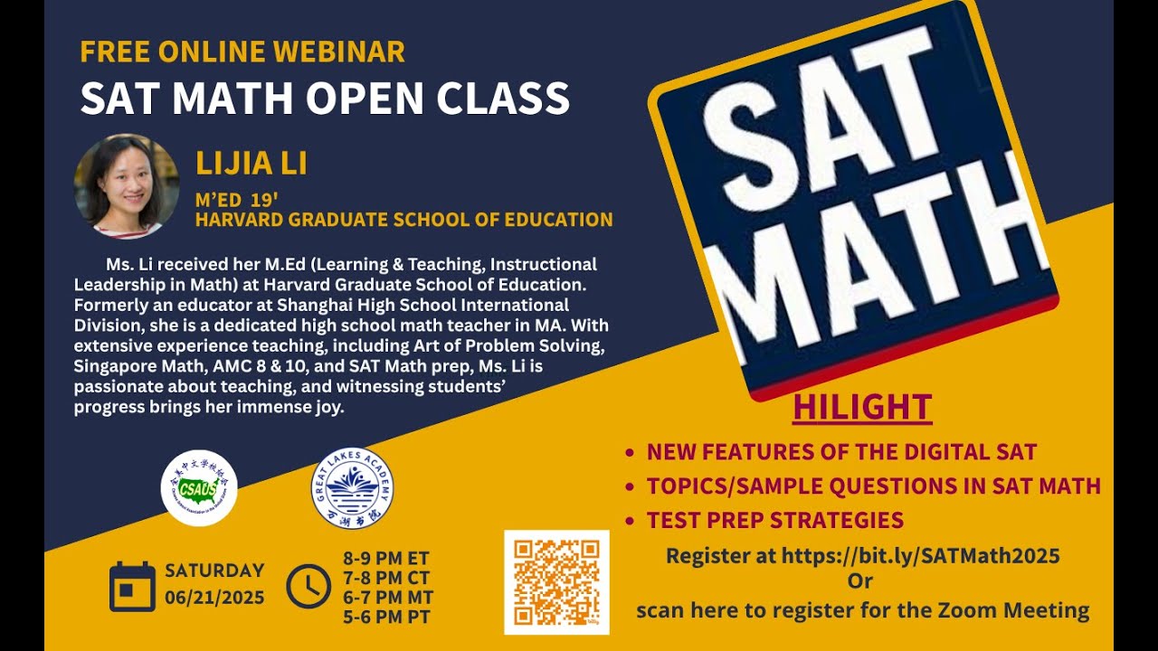 SAT Math Open Class June 2025 - YouTube