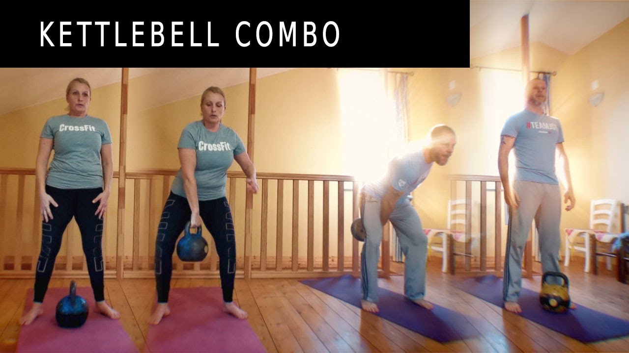 Kettlebell Combo Bent-Over Row, Deadlift, Hang Clean, Swing, and Clean - YouTube