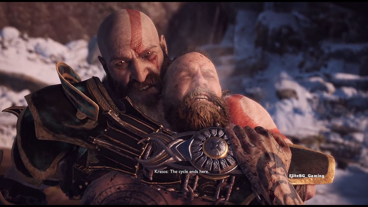 God of War 2018 Final Boss Baldur Fight Ending Battle (PC HD 1080p) # ...