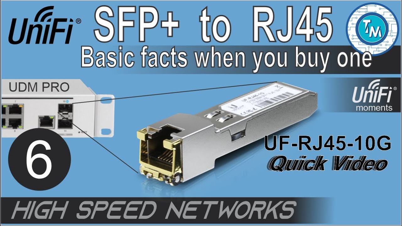 SFP+ RJ45 Unifi Modules – What do we get? | Quick Video - YouTube