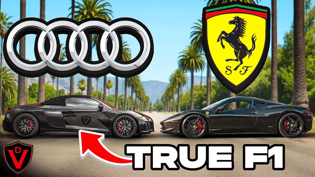 Ferrari 458 vs True F1 Audi R8 EXHAUST BATTLE – Which Sounds Better ...