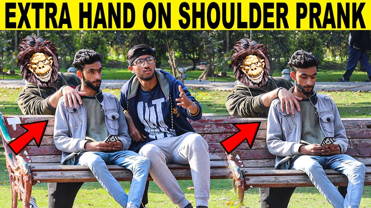 Extra Hand On Shoulder Prank @SmartiesPrankTV - YouTube