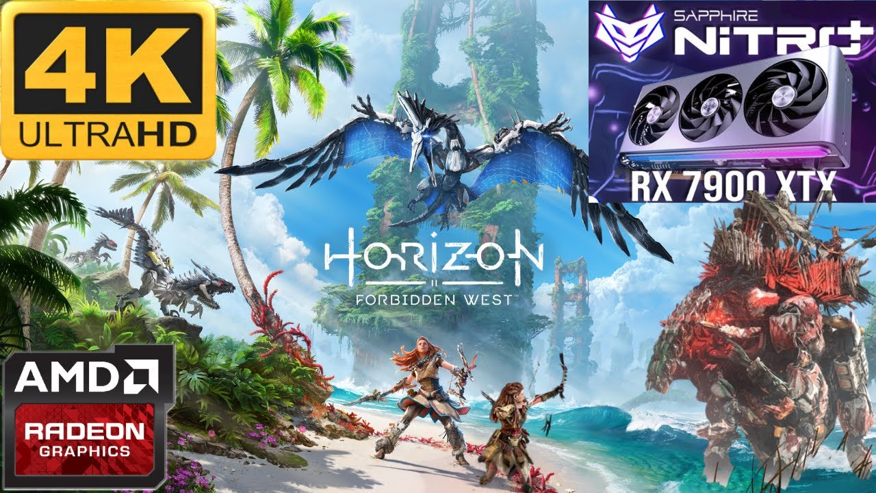 Horizon Forbidden West Very High Settings 4K FSR ON/OFF | RX 7900 XTX NITRO+ | Ryzen 9 5950X ...