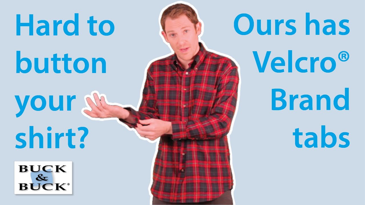 ADAPTIVE CLOTHING - VELCRO® CLOSURE FLANNEL SHIRT - YouTube