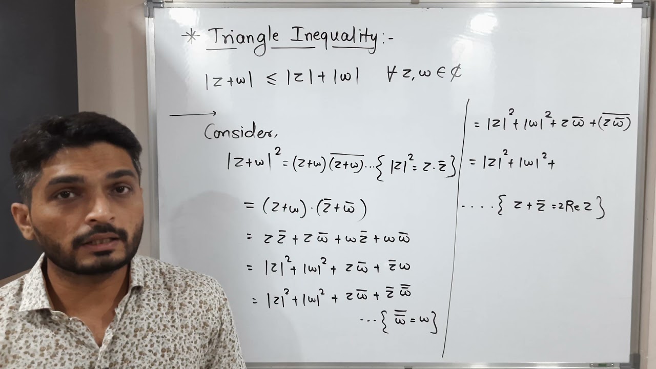Complex Analysis | Unit 1 | Lecture 10 | Triangle Inequality - YouTube
