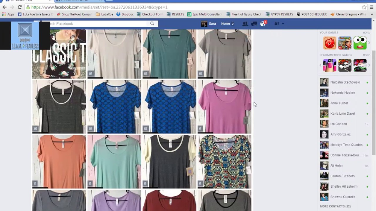 LuLaRoe - How to load albums for a VIP group sale. - YouTube