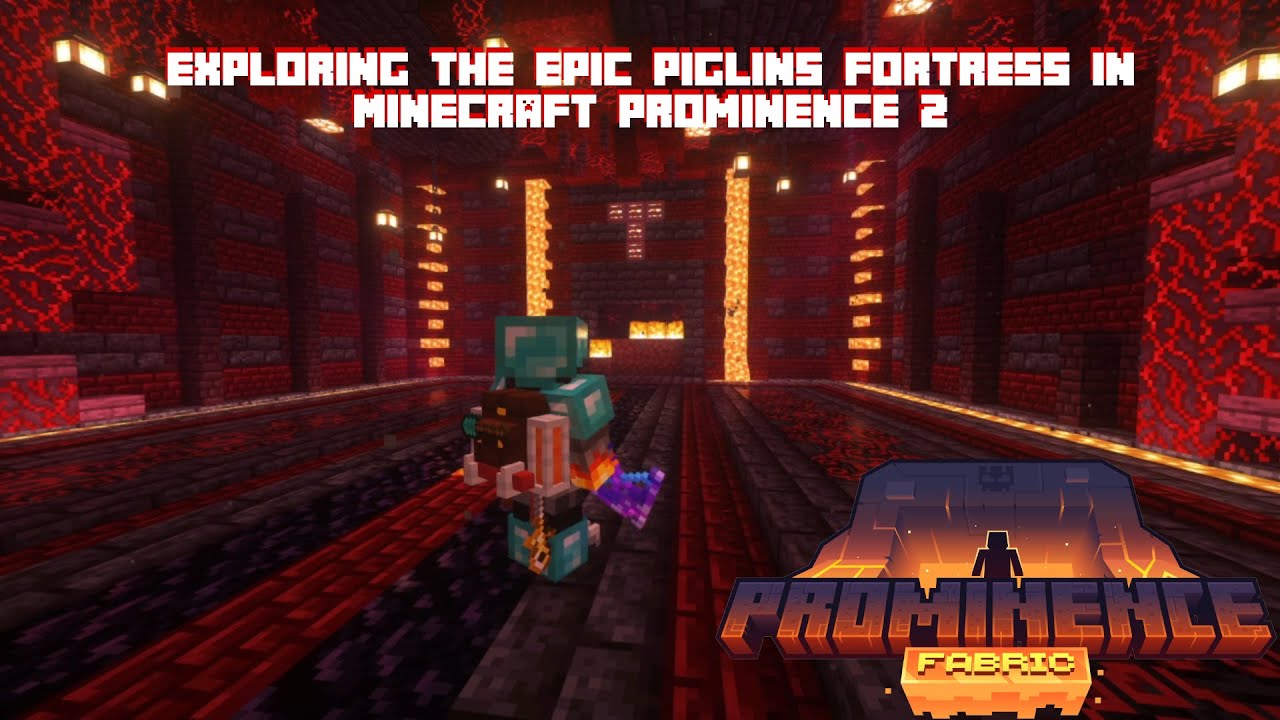 Exploring the Epic Piglins Fortress in Minecraft Prominence 2 - YouTube
