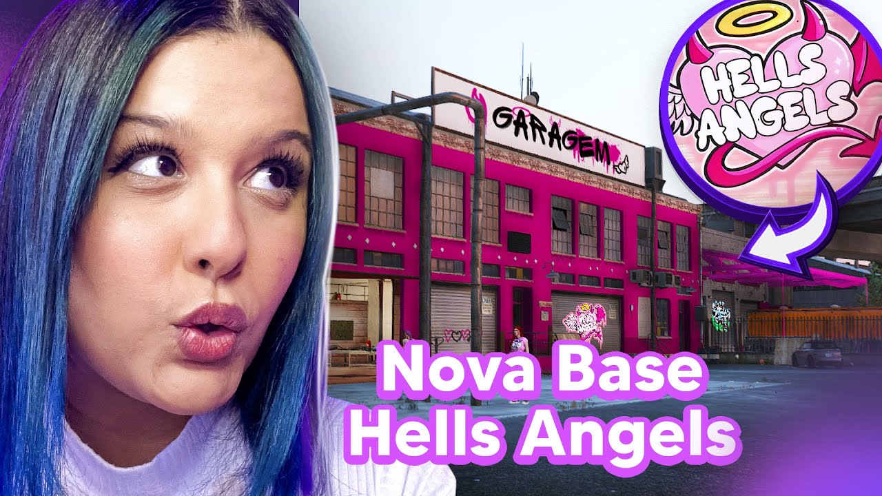 CONHECENDO A NOVA BASE DAS HELLS ANGELS | PEQUENAEVA Jogando GTA RP ...