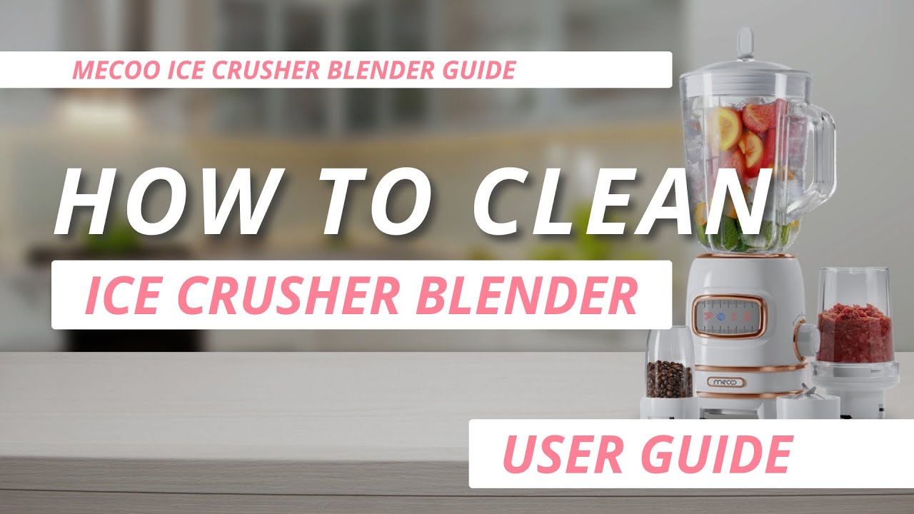 How To Clean Mecoo Ice Crusher Blender - YouTube