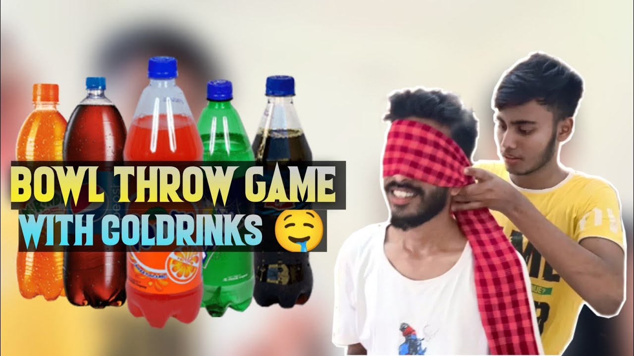 Bowl throw game with coldrink || coldrink game || funny games || FAZIL ...