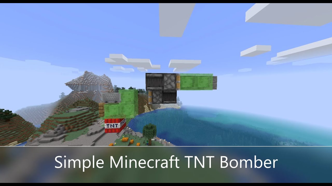 Minecraft TNT Bomber (Tutorial) - YouTube