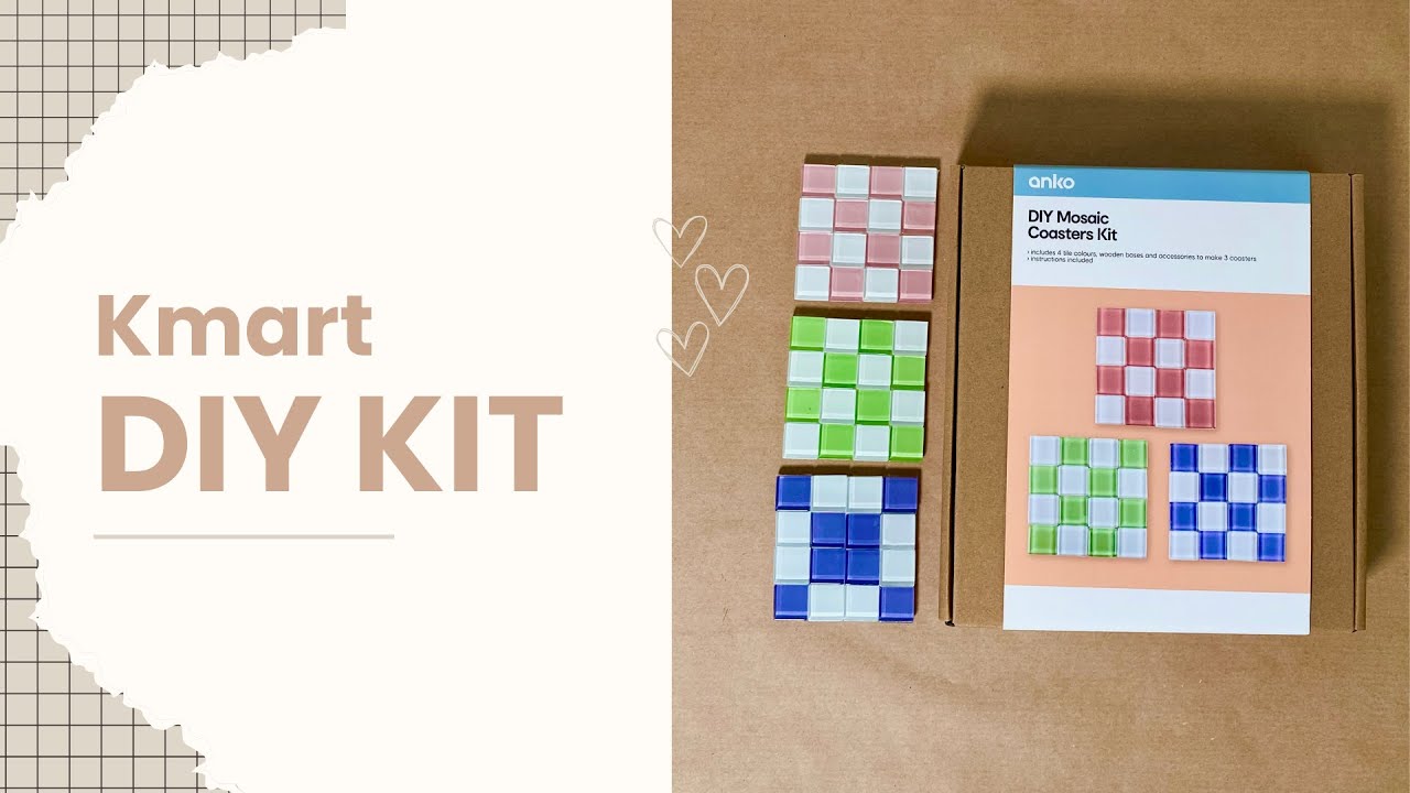 Testing DIY Coaster Kit from Kmart | What's New at Kmart - YouTube