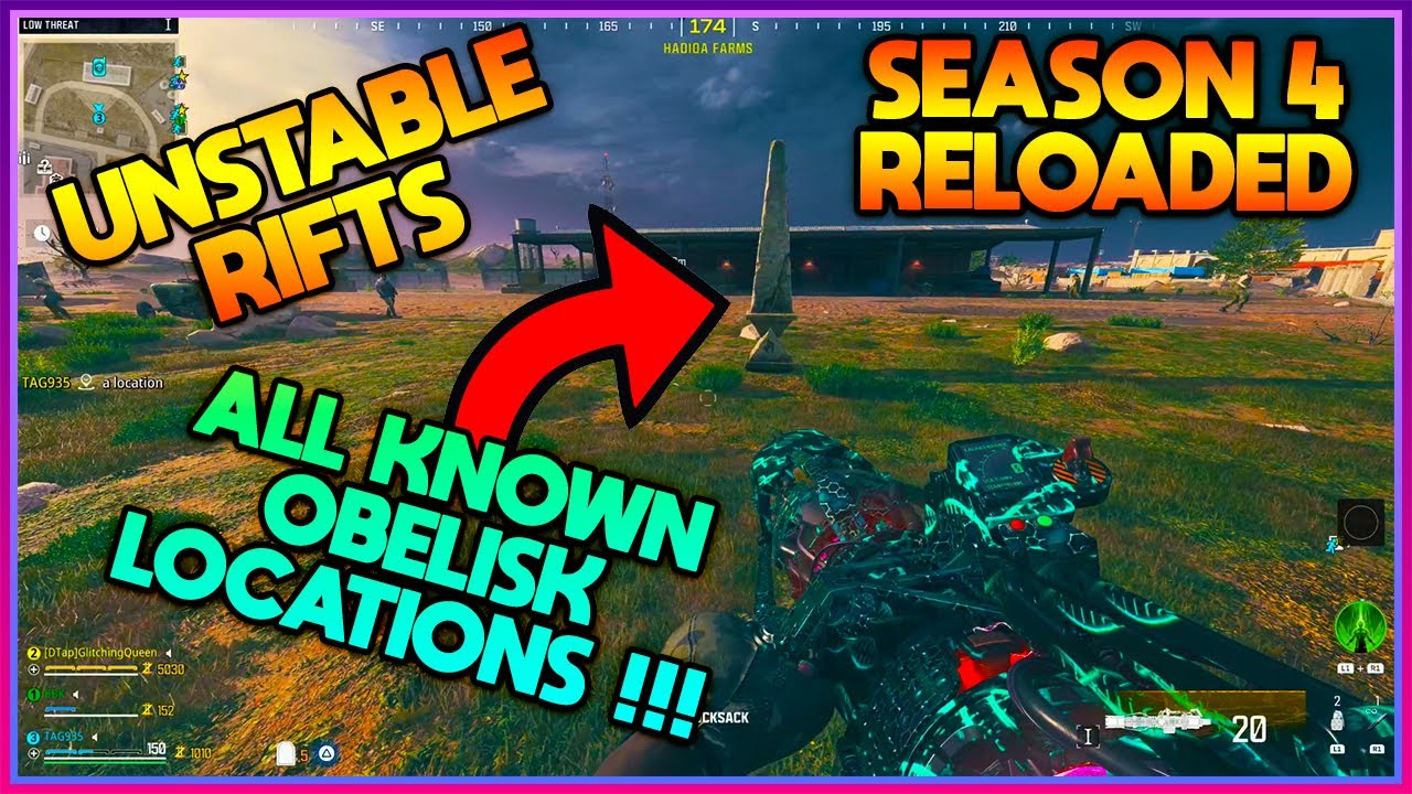 UNLOCK THE UNSTABLE RIFTS - ALL KNOW OBELISK LOCATIONS !!! #mwz #mw3 # ...