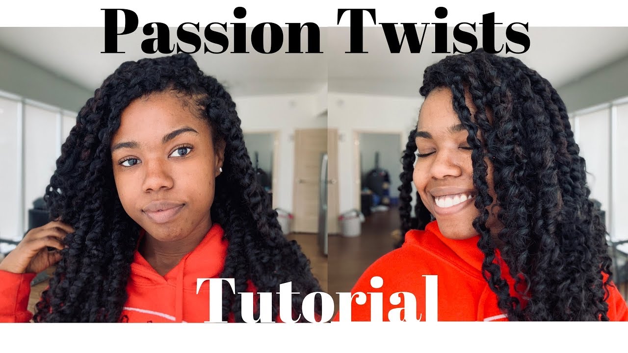 HOW TO: Passion Twists Tutorial with Rubber band Method - YouTube