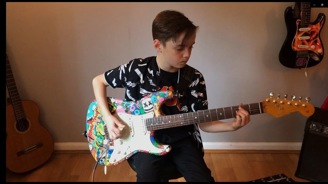 Hanley Webb Age 9 - Crazy Train Ozzy Osbourne - YouTube