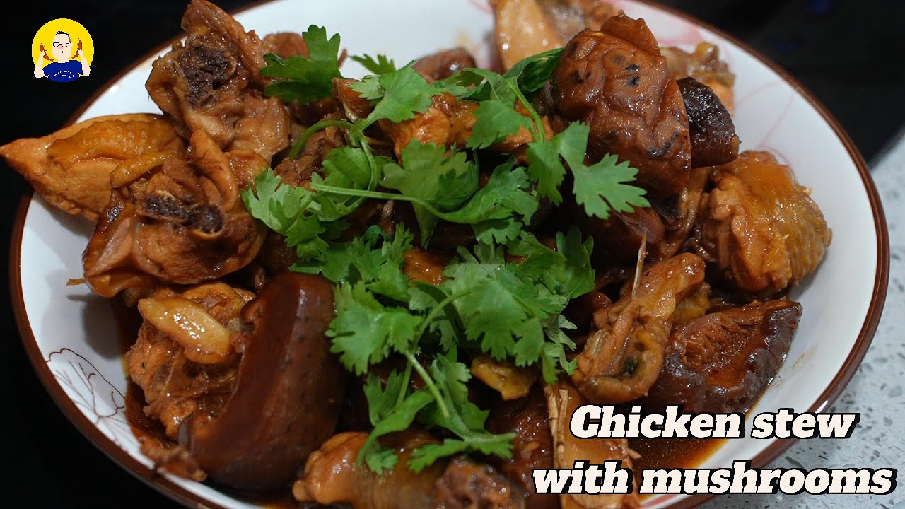 Chicken stew with shiitake mushrooms - YouTube