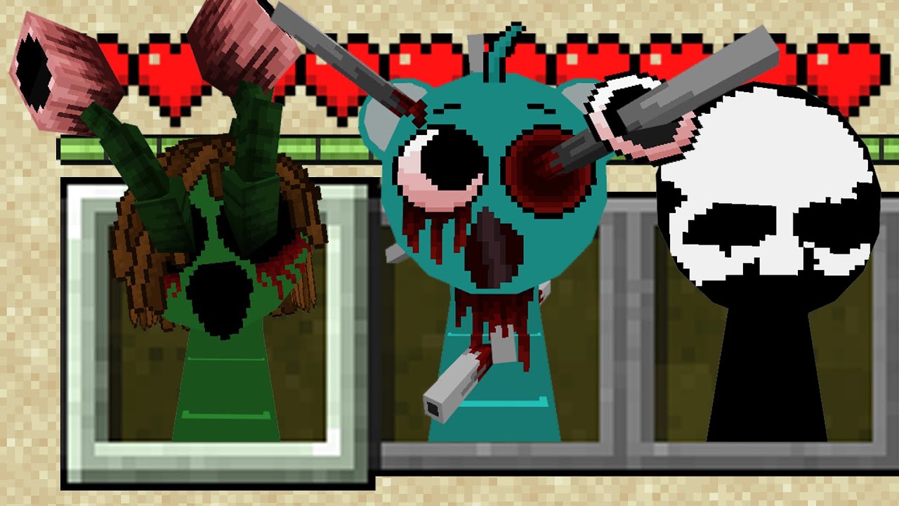 Minecraft PE : FORBIDDEN SPRUNKI INCREDIBOX MOD in Minecraft Pocket ...