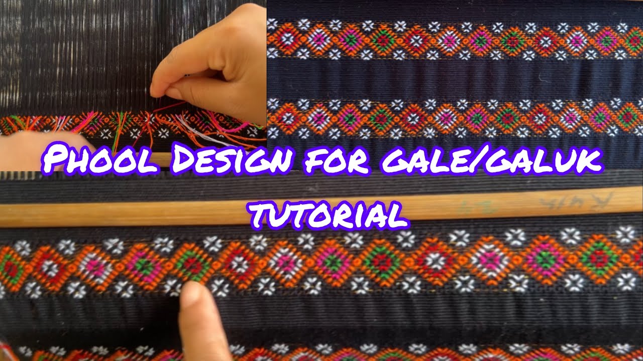 Phool Design for Gale/Galuk tutorial | Traditional - YouTube