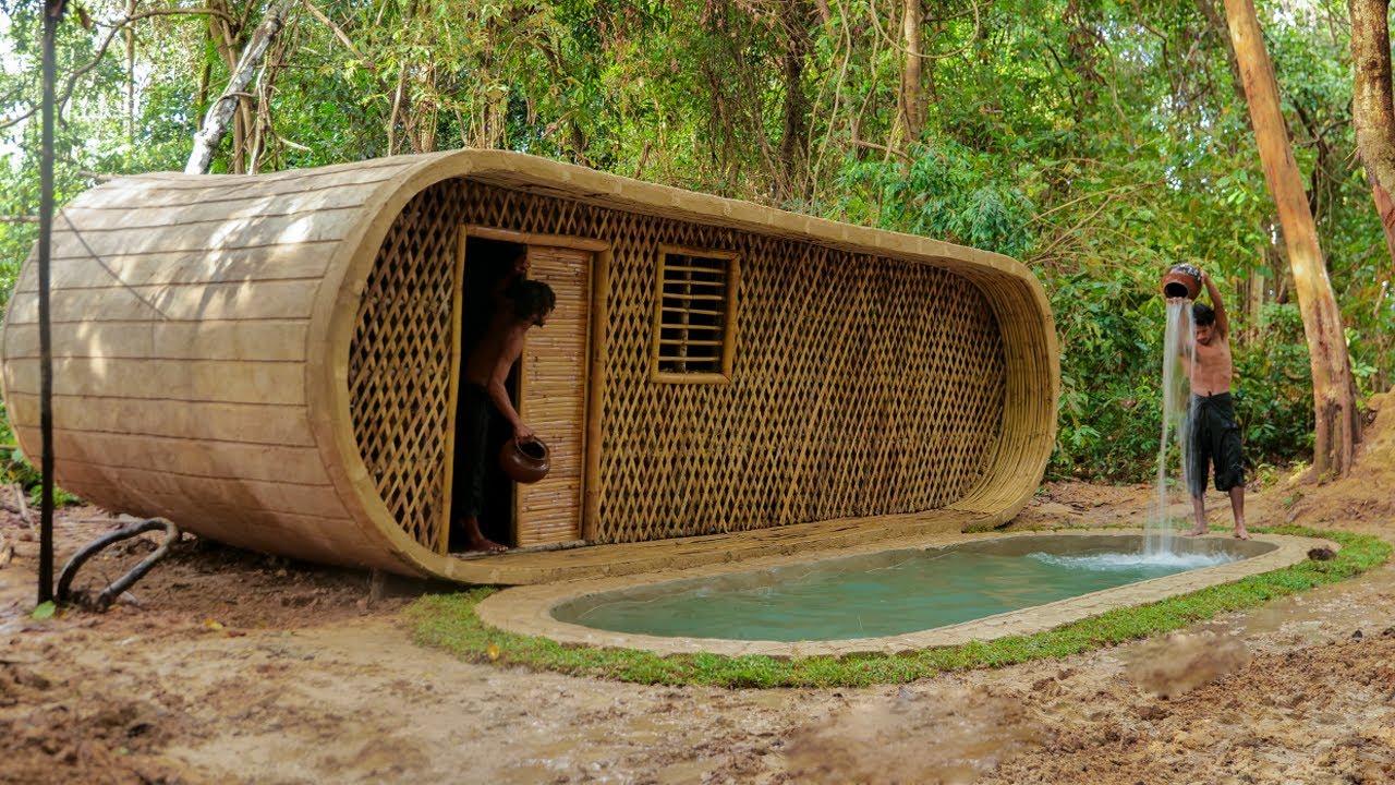25 Day Building Jungle Villa and Swimming Pool With Décor Private ...