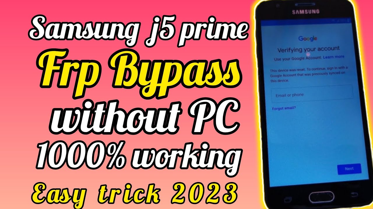 Samsung J5 Prime (G-570F) FRP Bypass Without PC 2023 - YouTube