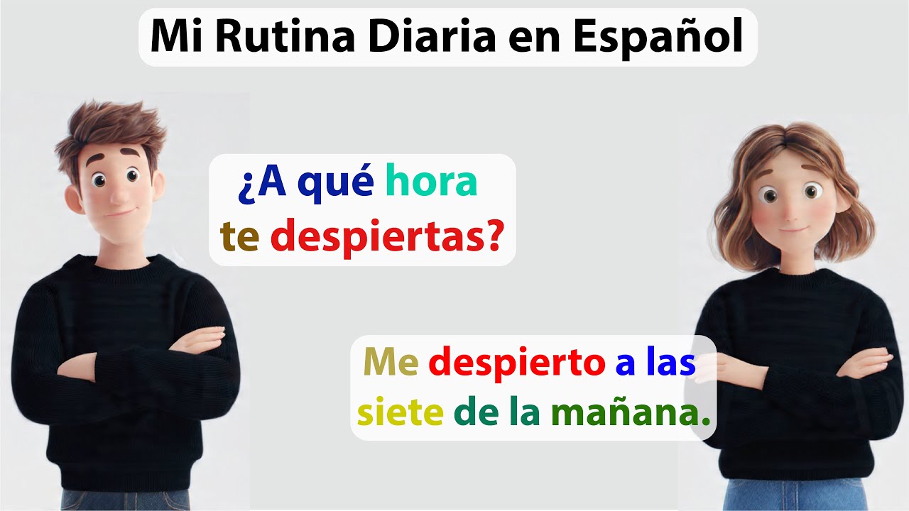 Mi Rutina Diaria en Español | Daily Routine in Spanish for Beginners ...