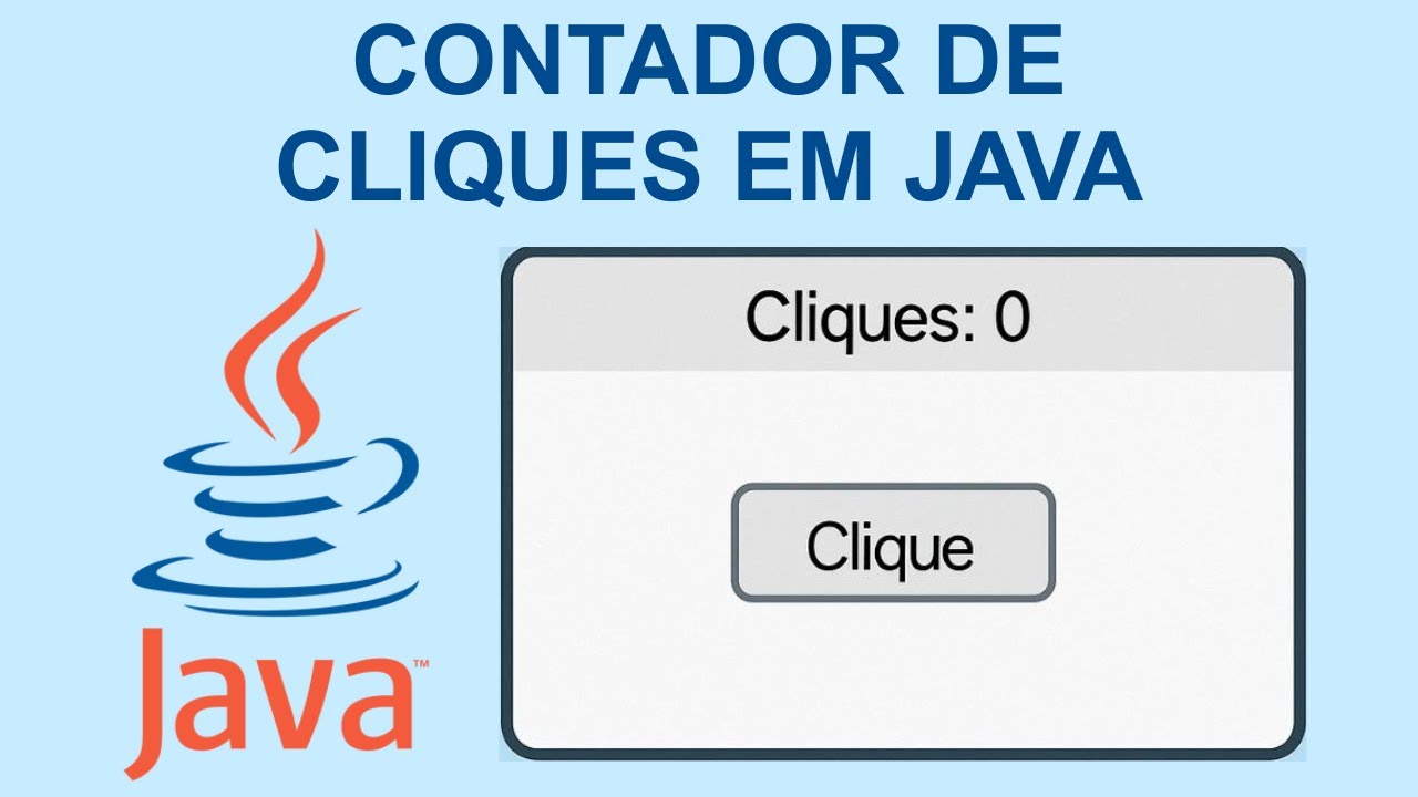 Como fazer um contador de cliques com Java Swing - YouTube