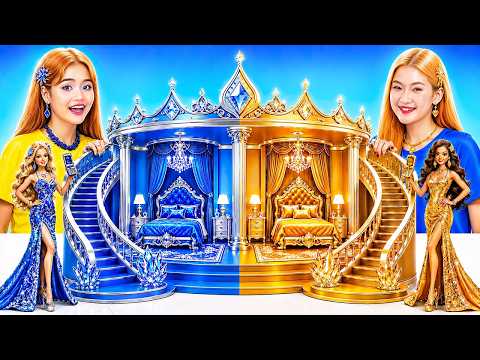 Gold Vs Sapphire Girls At Doll House Makeover Challenge!