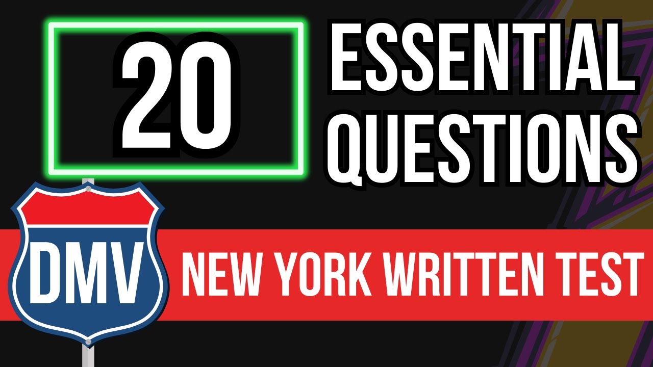 New York DMV Written Test 2024 For New Permit and Seniors Renewal ...