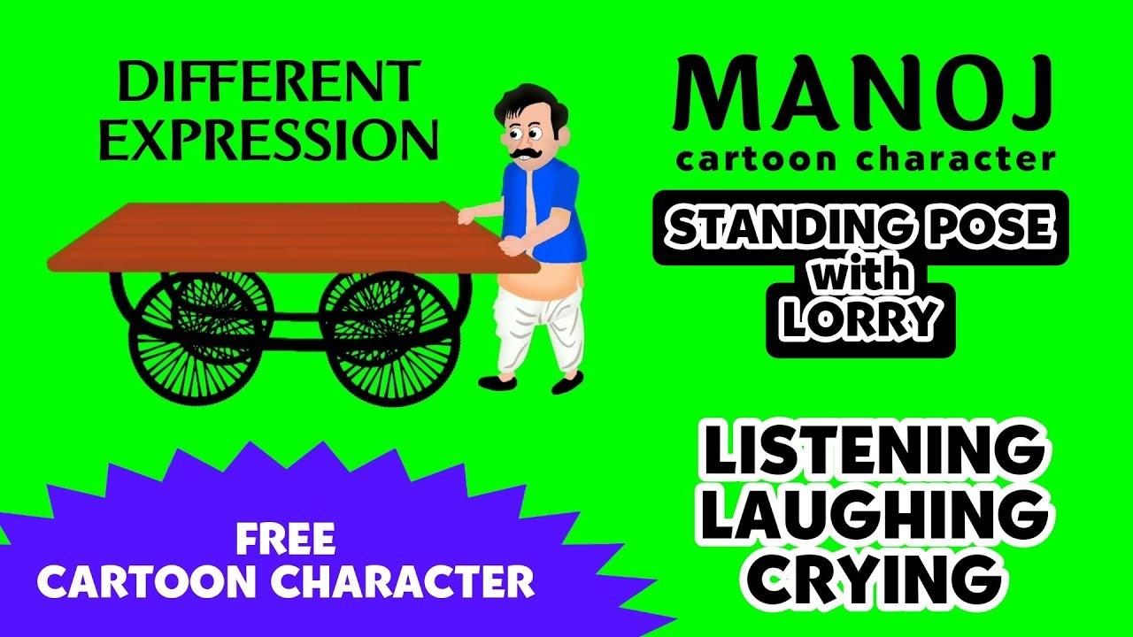 Manoj with Lari | STANDING LISTENING LAUGHING CRYING | GREEN SCREEN ...