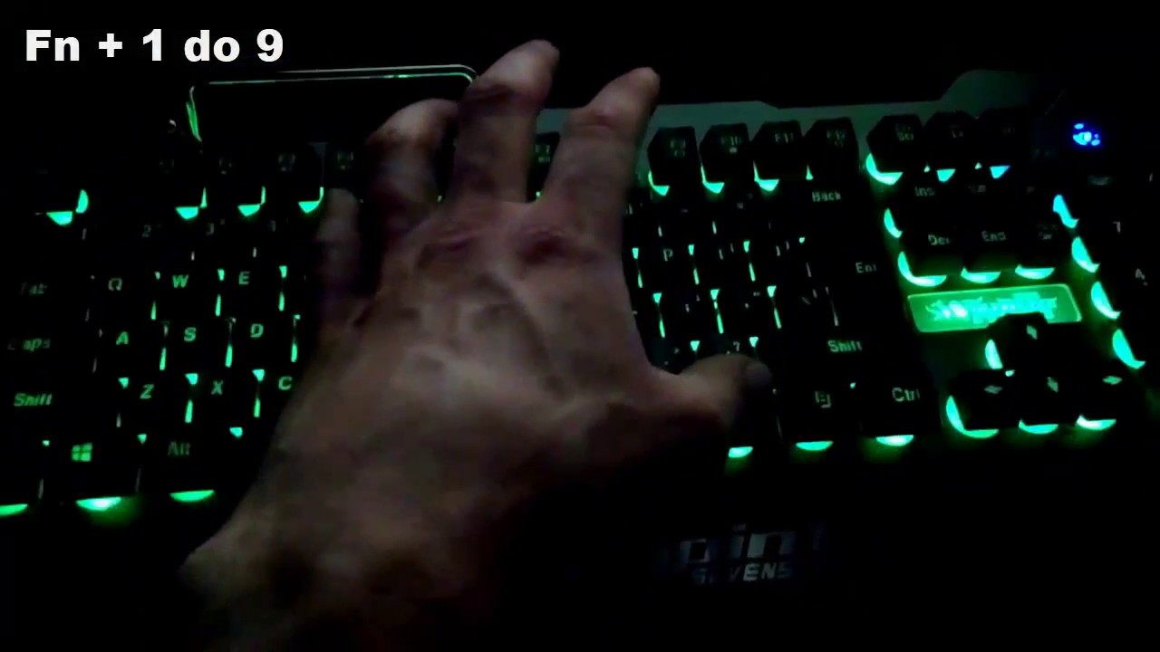 PK-900 Professional Gaming LED Keyboard - YouTube