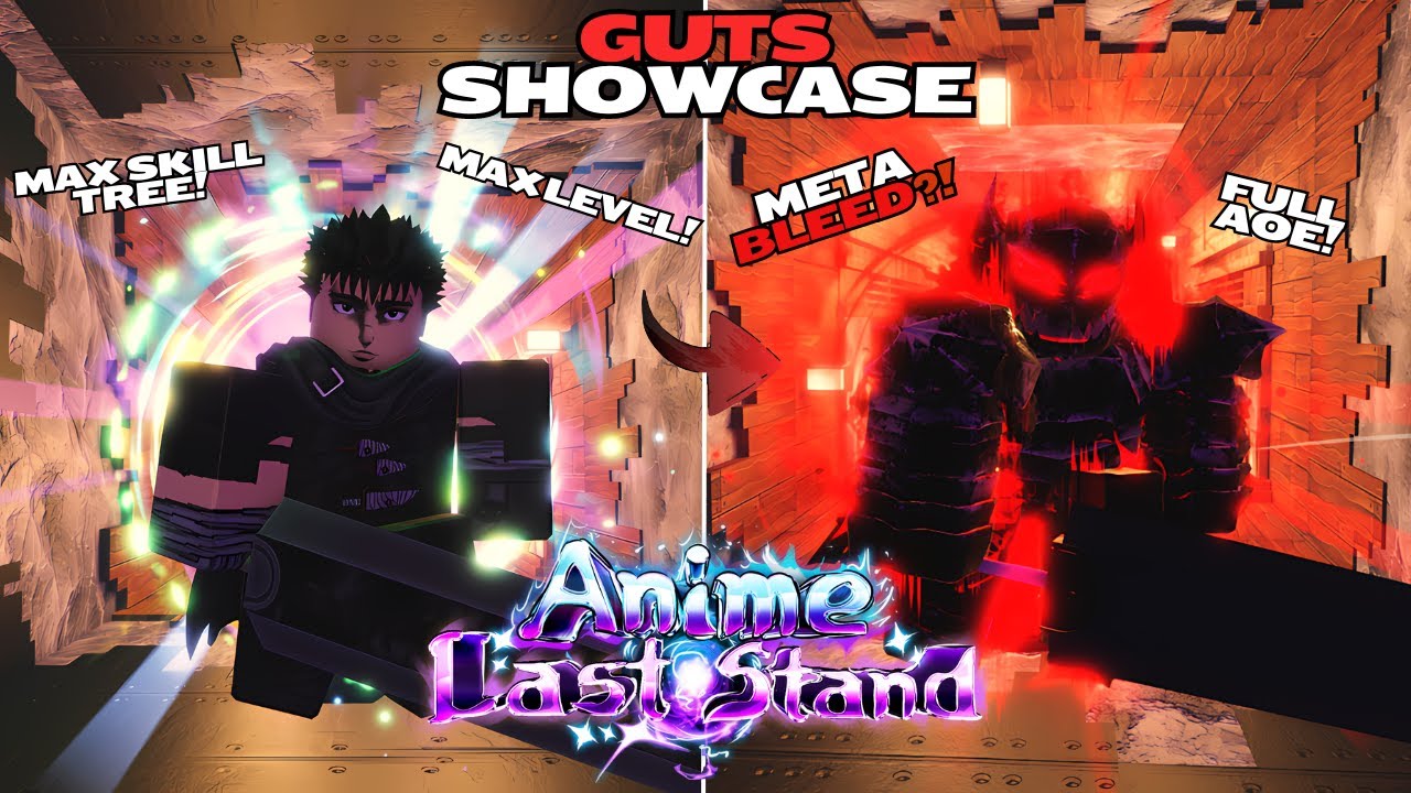 Showcasing Max Skill Tree Guts (Berserk) in Anime Last Stand Berserk ...