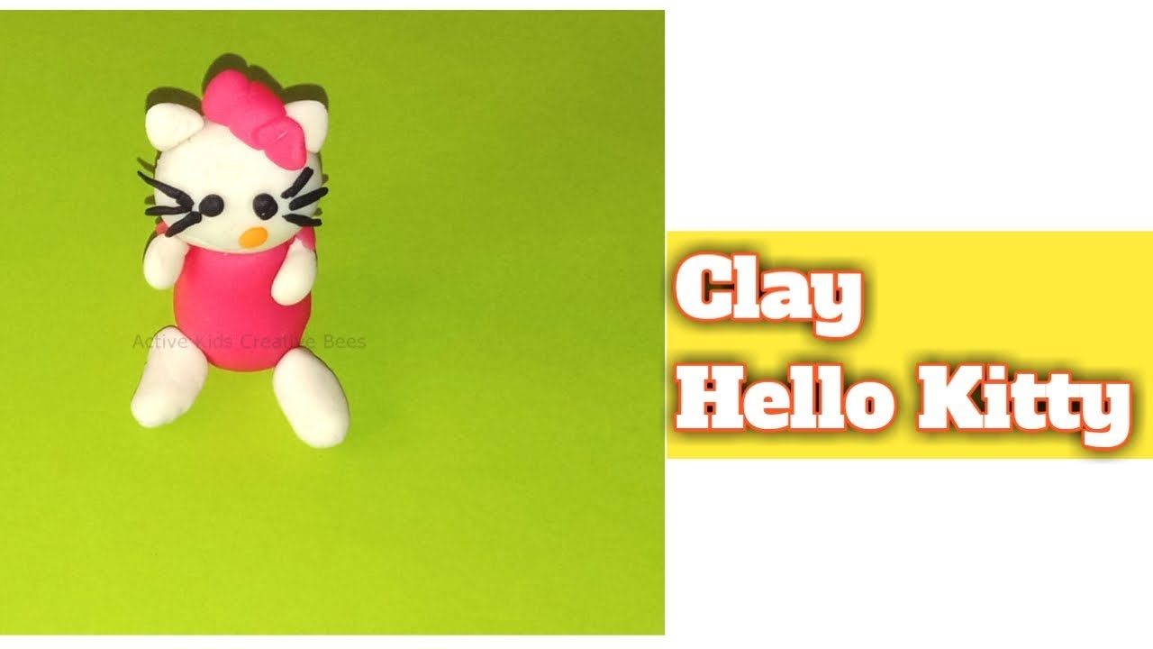 Clay Modelling Hello Kitty | How to make Hello Kitty Doll with Clay ...