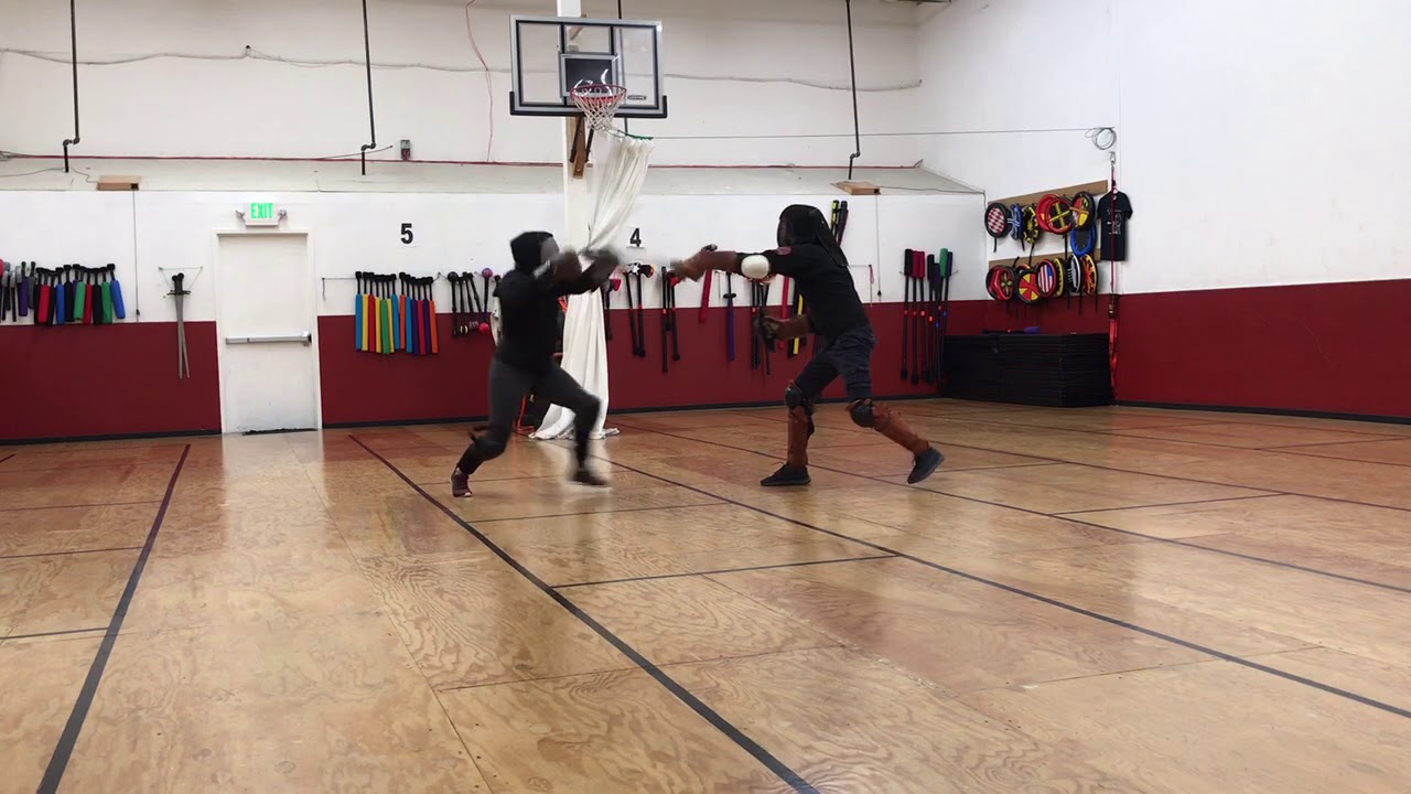 stick and buckler fighting - YouTube