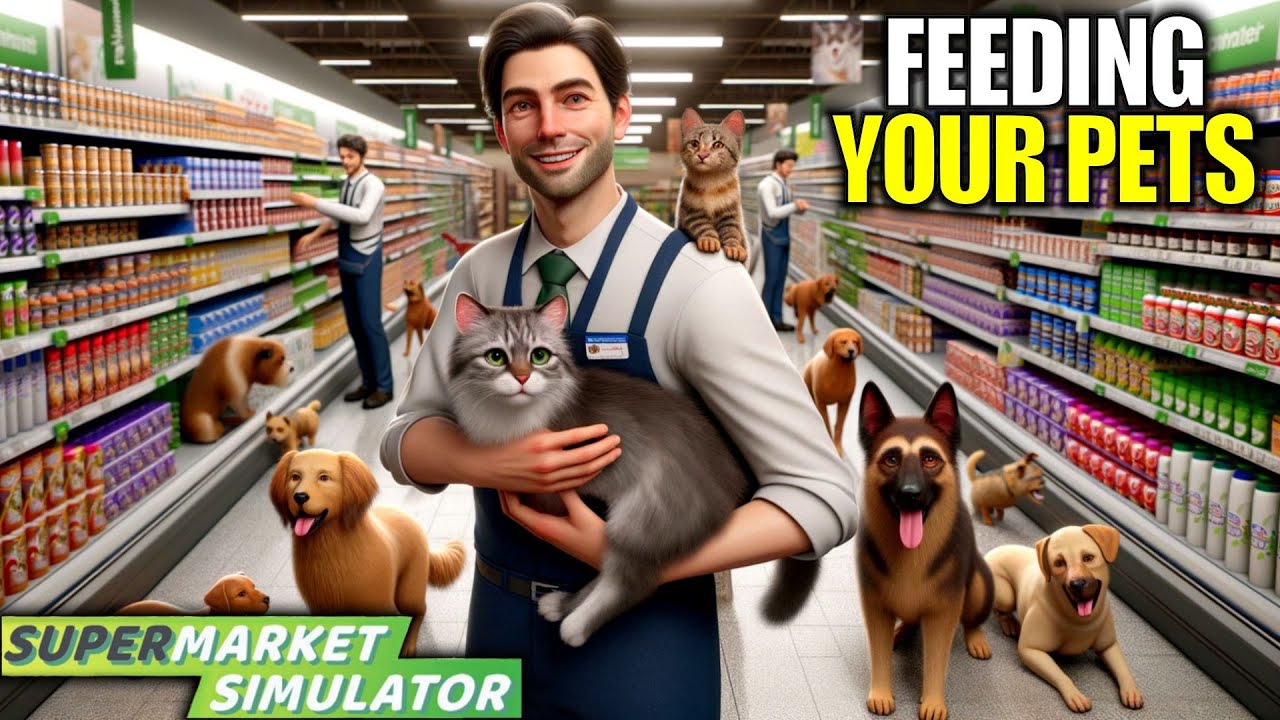 Bring Your Pet to Supermarket Day | Supermarket Simulator Gameplay ...