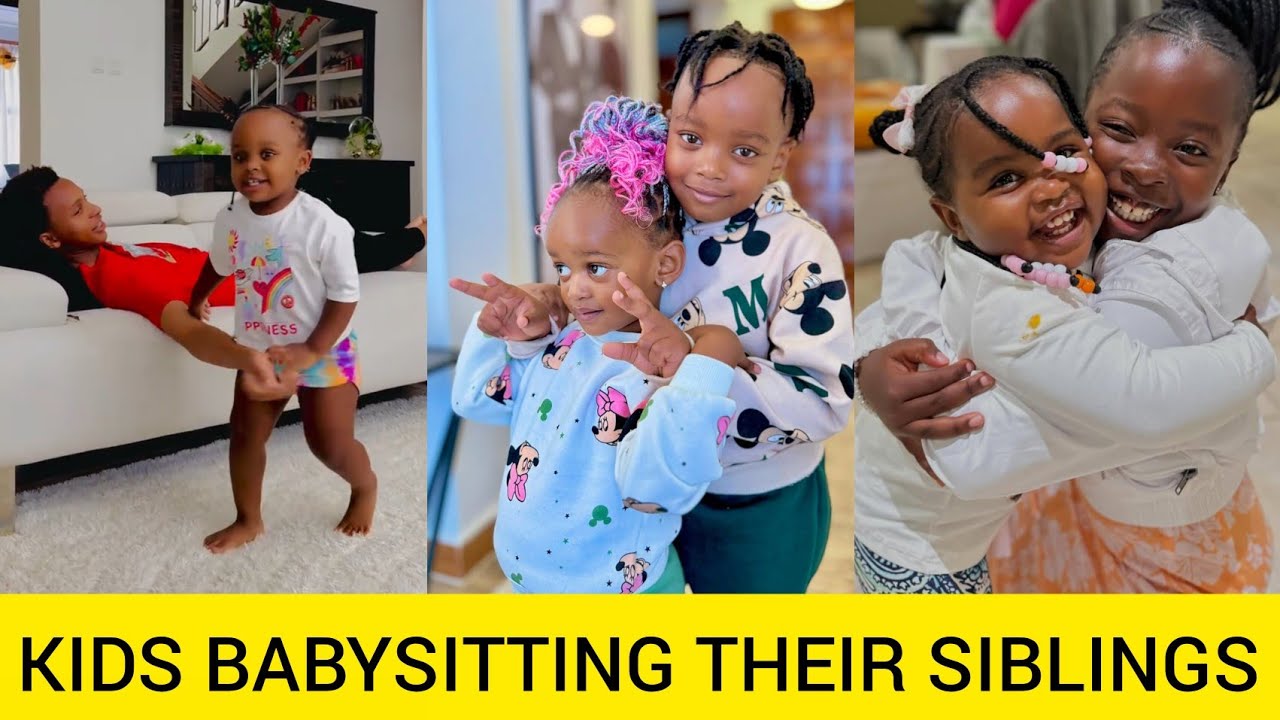 CELEBRITY KIDS BABYSITTING THEIR SIBLINGS | MUENI BAHATI | TSURI ...