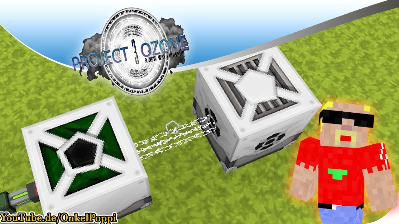 LASER DRILL & LASER BASE - Minecraft PoppZone - 62 - Project Ozone 3 ...
