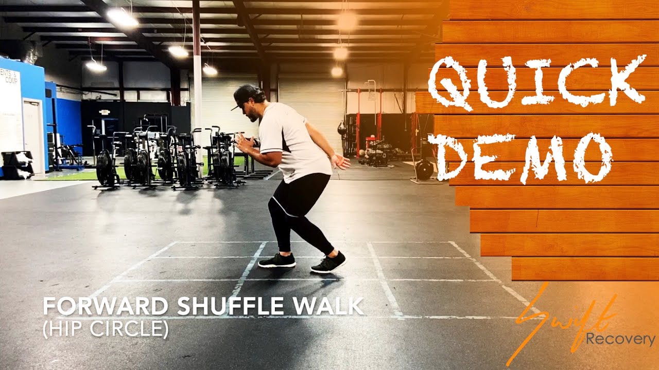 forward shuffle walk (hip circle) - YouTube
