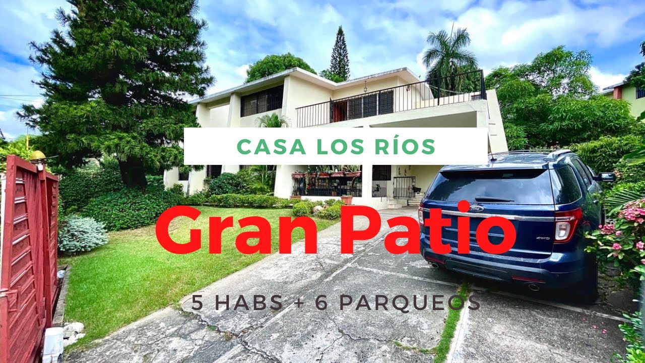 Casa con Patio y Jardín, Cinco Habitaciones y Seis Parqueos en Los Ríos ...