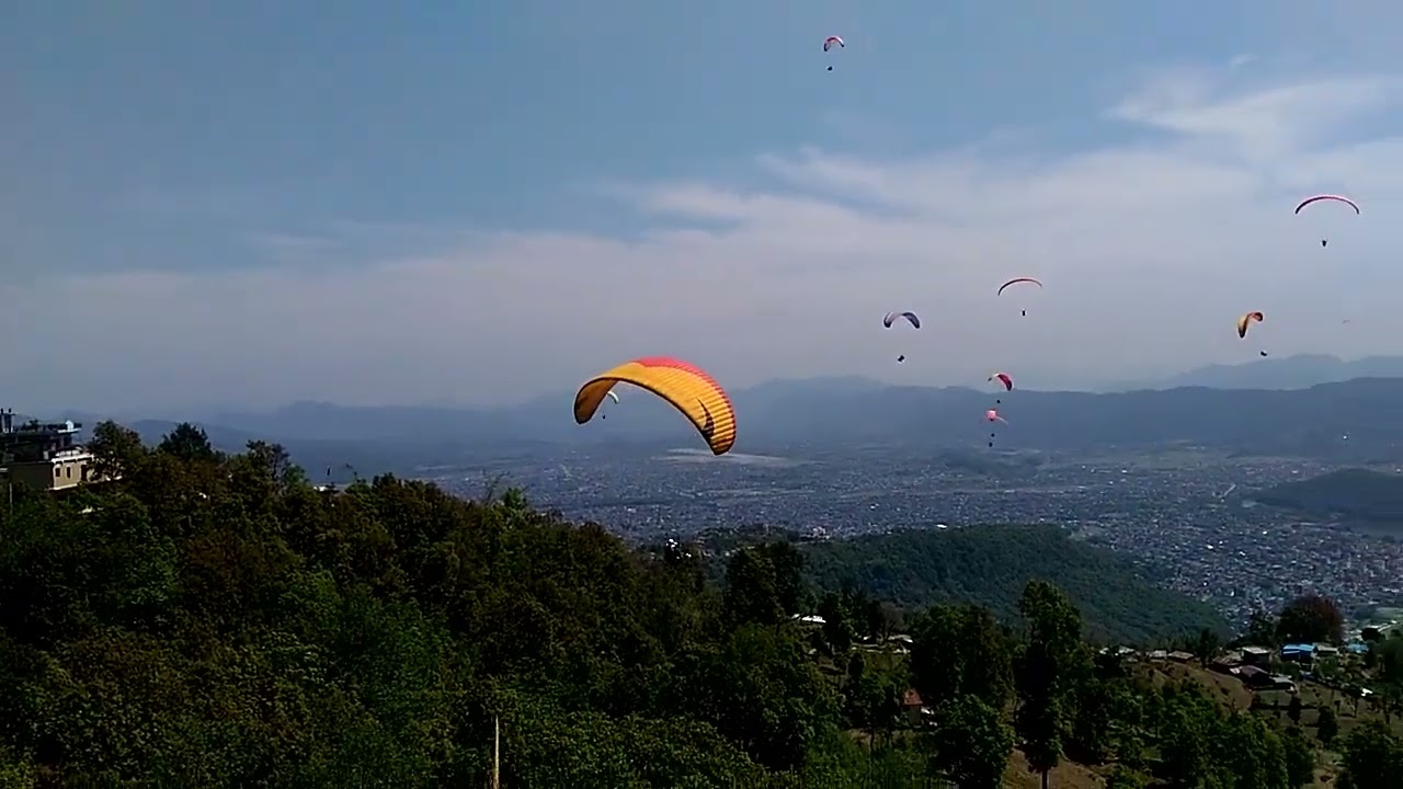 Paragliding in Sarangkot - Pokhara, Nepal - YouTube