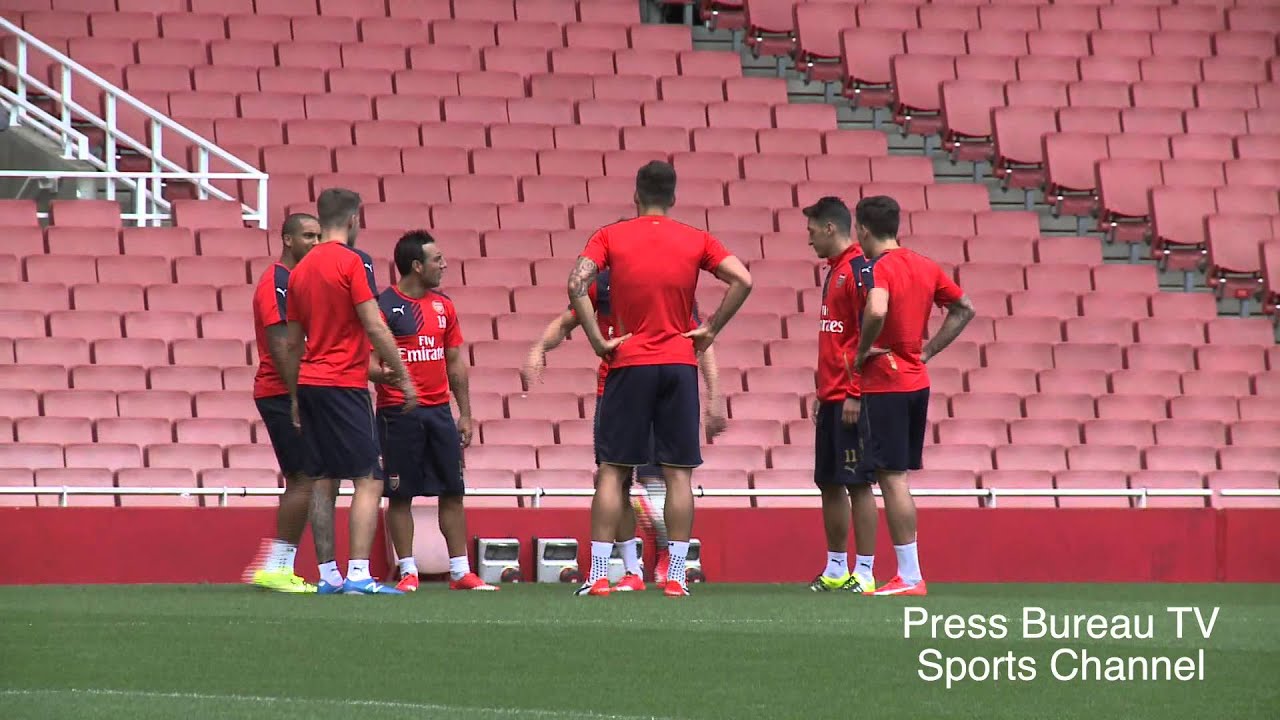Arsenal Full Football Training Session - YouTube