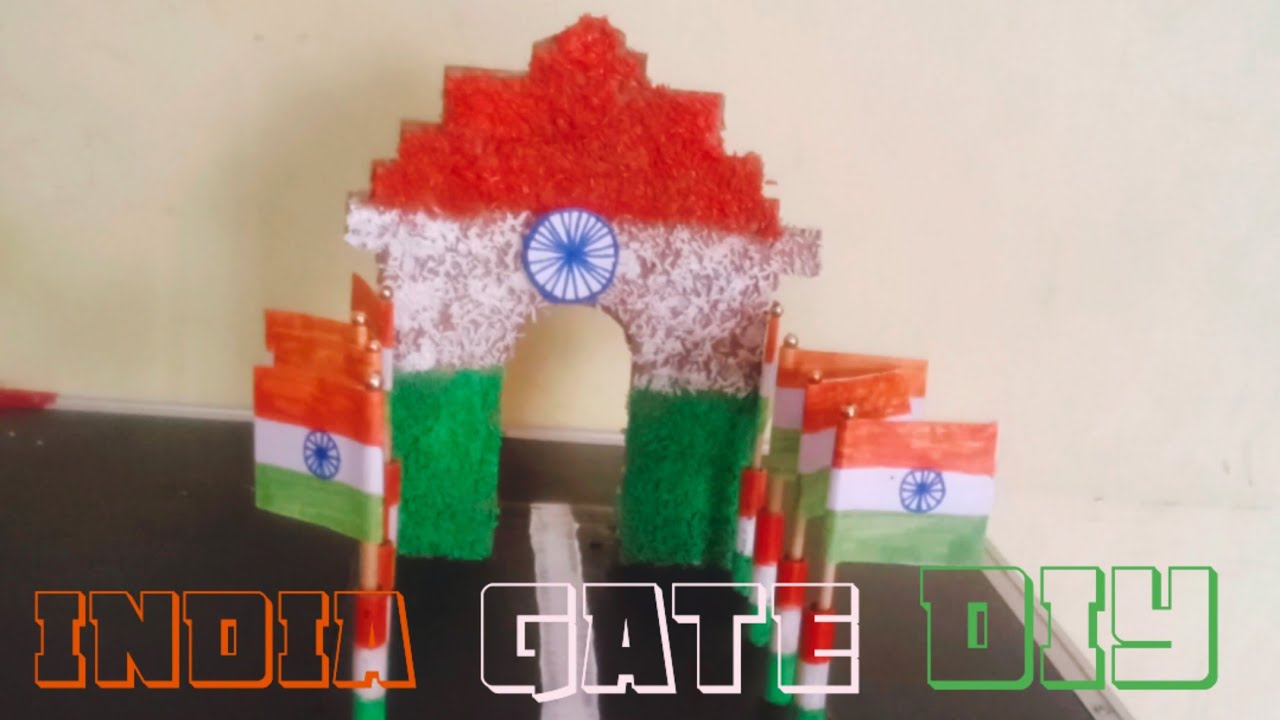 How to make INDIA GATE Model with Cardboard | DIY Cardboard Craft ideas ...